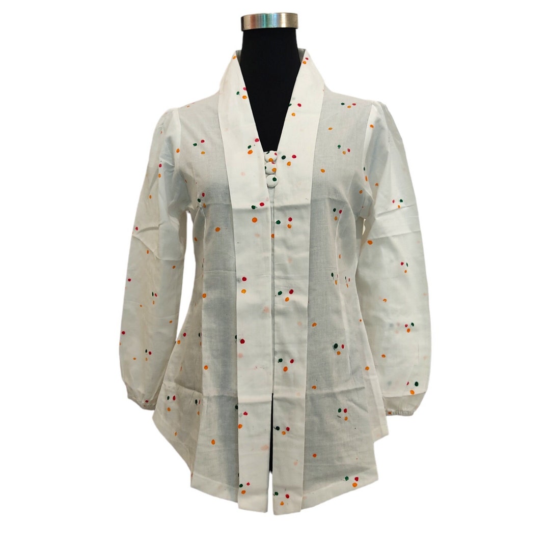 Kebaya Kartini on Hand Made Batik Jumputan - Etsy