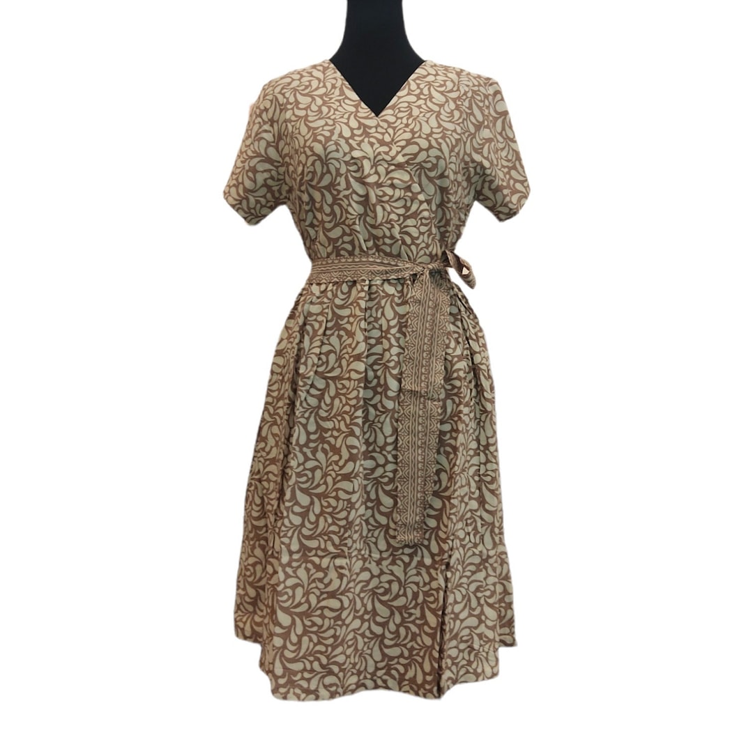 Handmade Bali Batik Dress With Stunning Water Splash Motif - Etsy