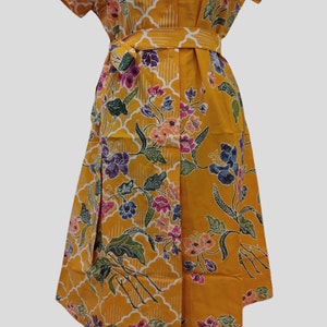 Refined Batik Dress With Short Sleeves: Ideal for Any Formal Event - Etsy