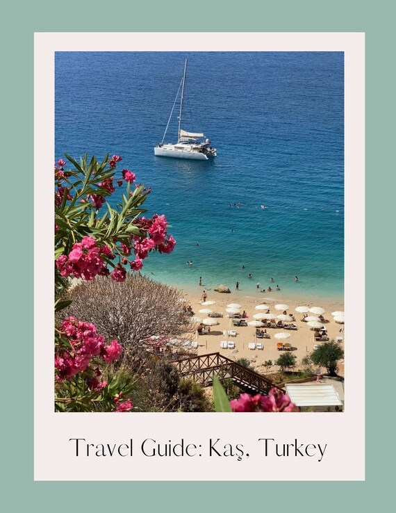 Kas Travel Guide Kas Itinerary Travel Itinerary Kas | Etsy