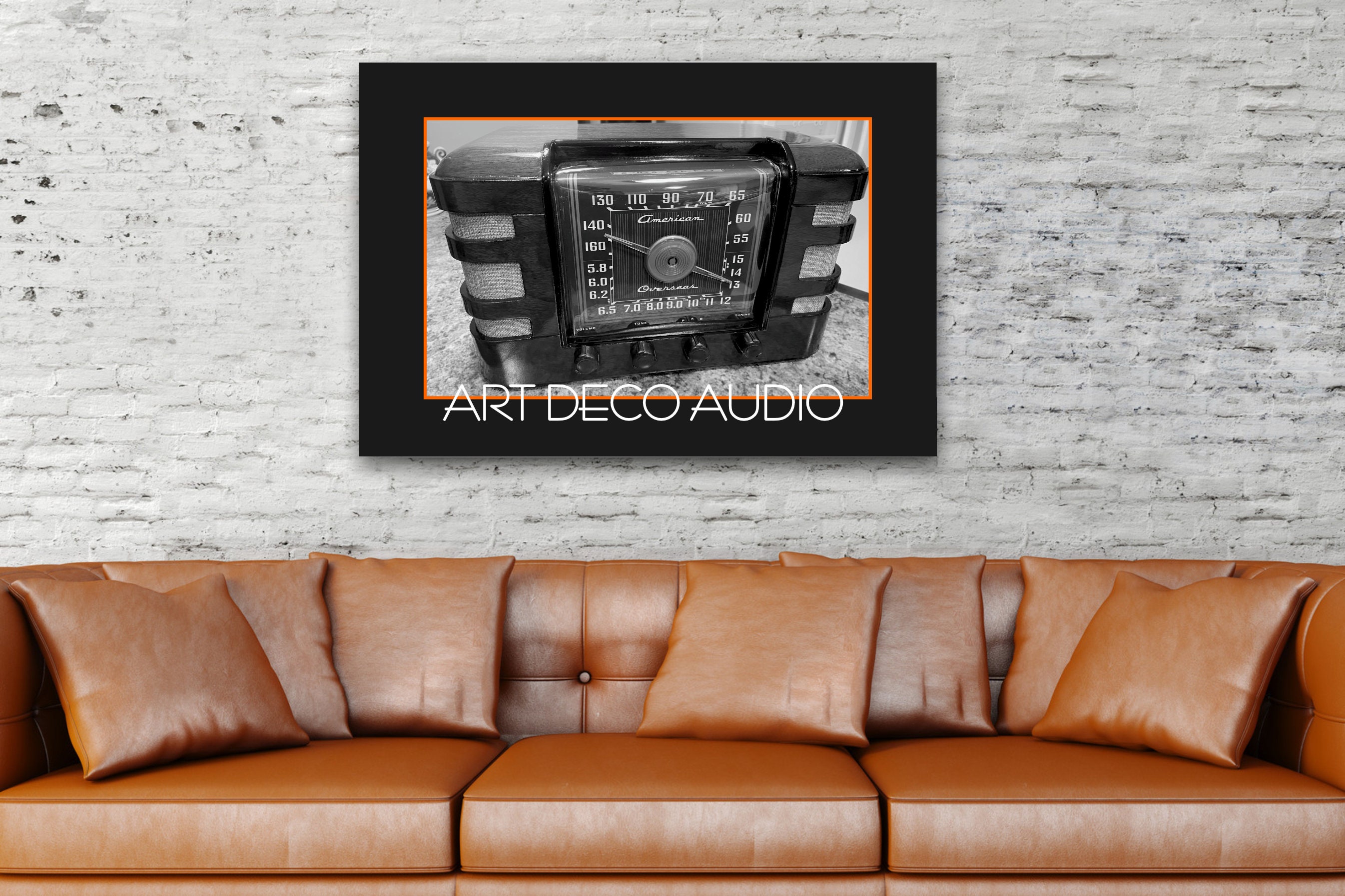 Vintage Radio Art Deco Era Custom Canvas Print - Etsy
