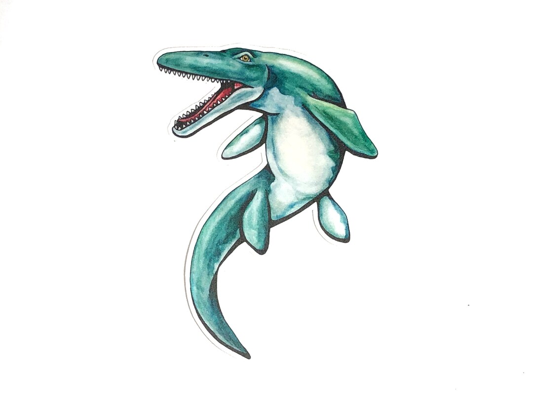 Mosasaur Vinyl Stickers, Mosasaur Sticker, Dinosaur Sticker, Vinyl ...