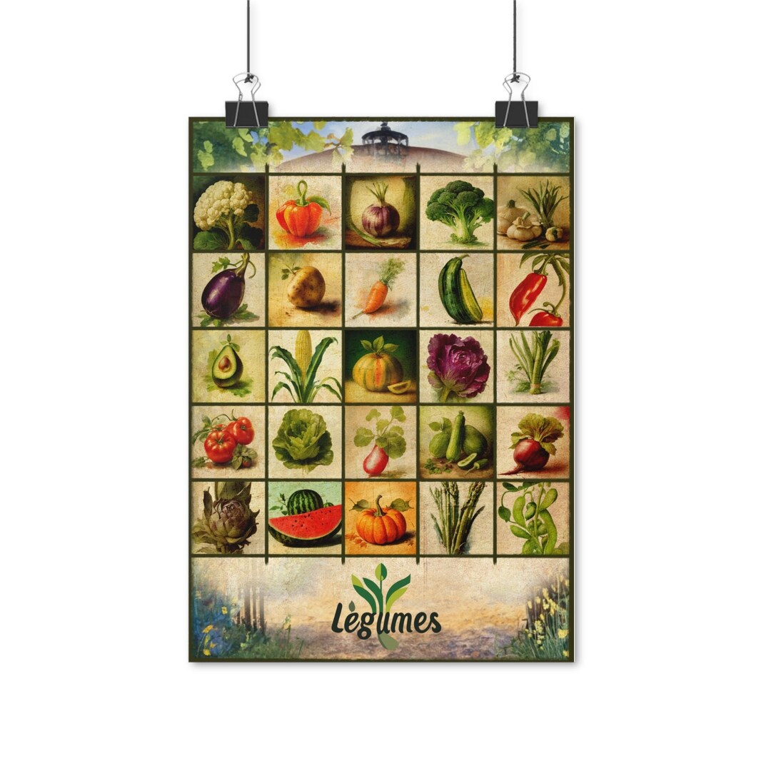 Poster "vegetables From the Vegetable Garden" - Kitchen, Restaurant ...