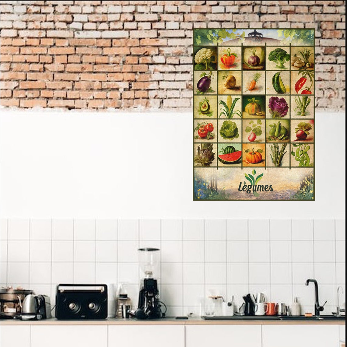 Poster "vegetables From the Vegetable Garden" - Kitchen, Restaurant ...