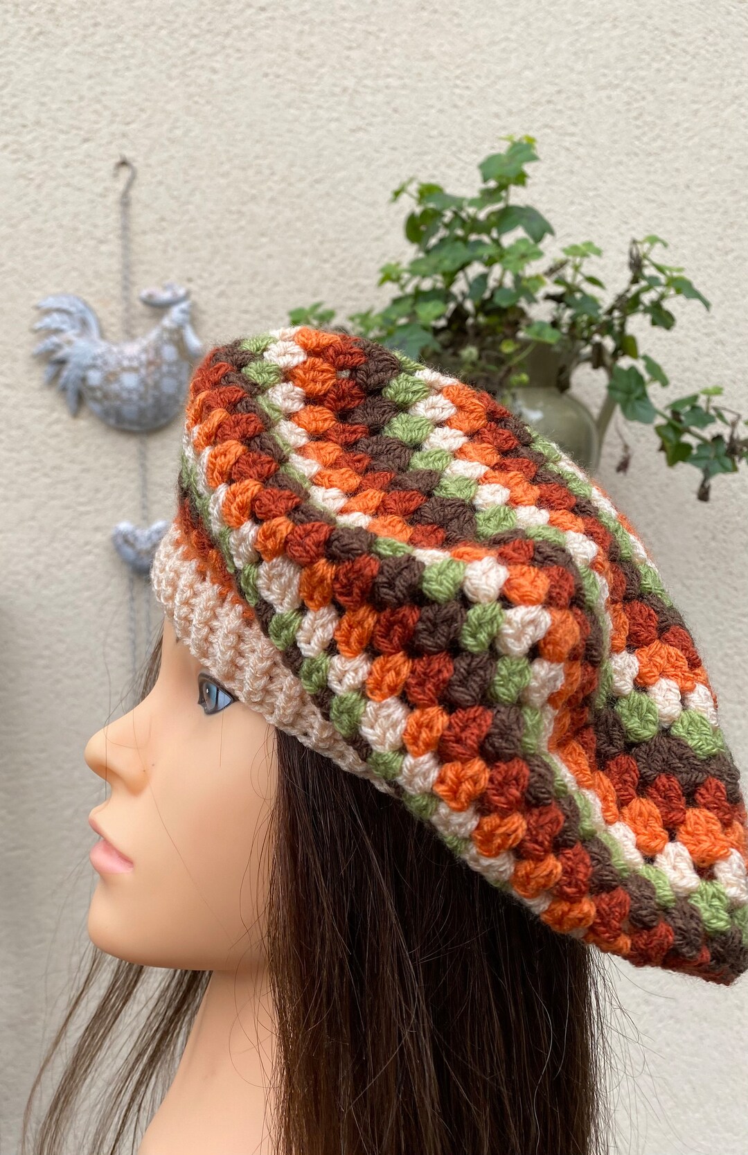 Beret Hat tangerine Collection - Etsy UK