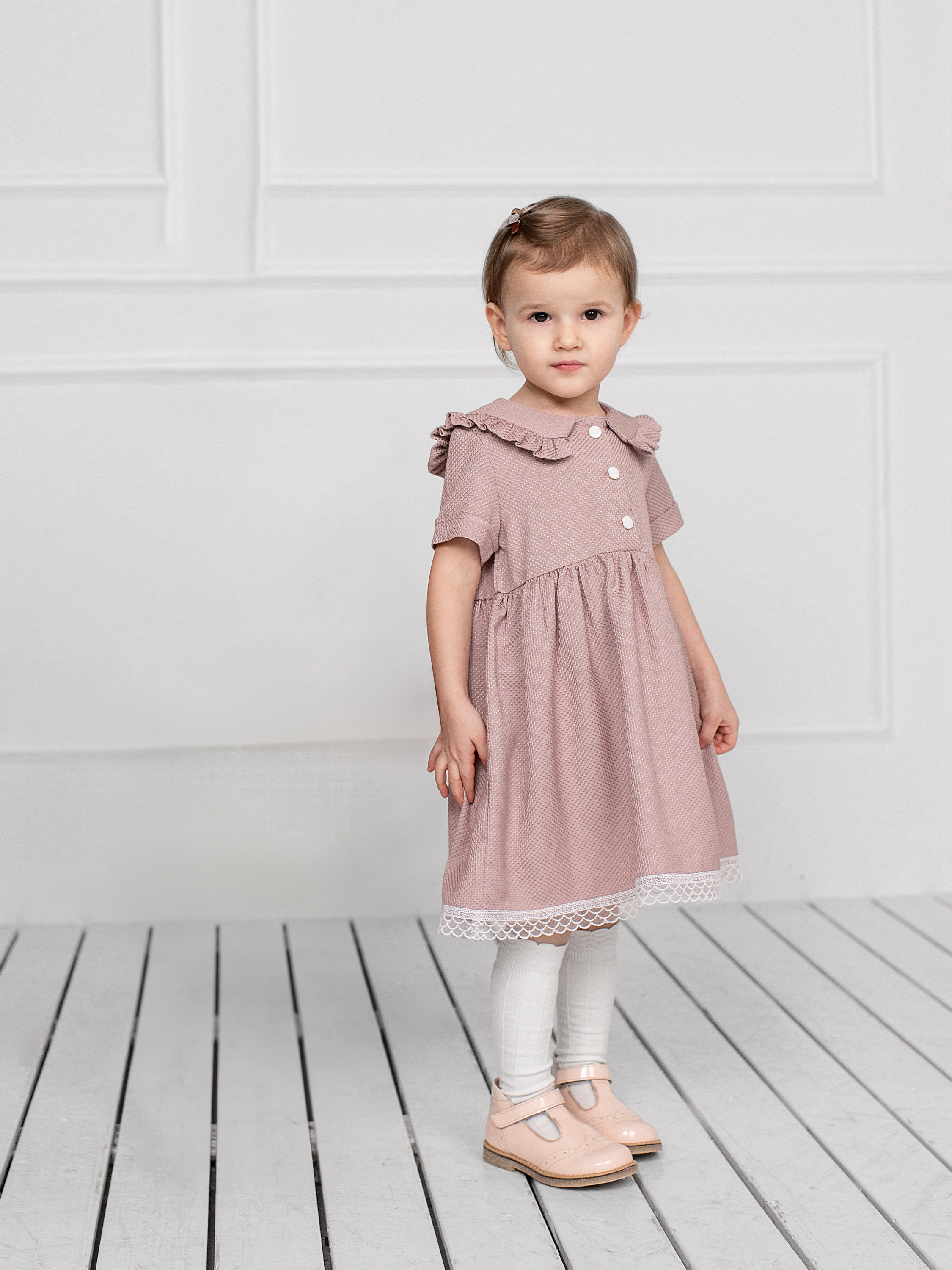 Baby Girl Pastel Dress Cake Smash Outfit Baptism Dress Flower Girl ...