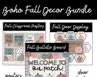 Fall Retro Bulletin Board Kit L Retro Hello Fall Bulletin - Etsy