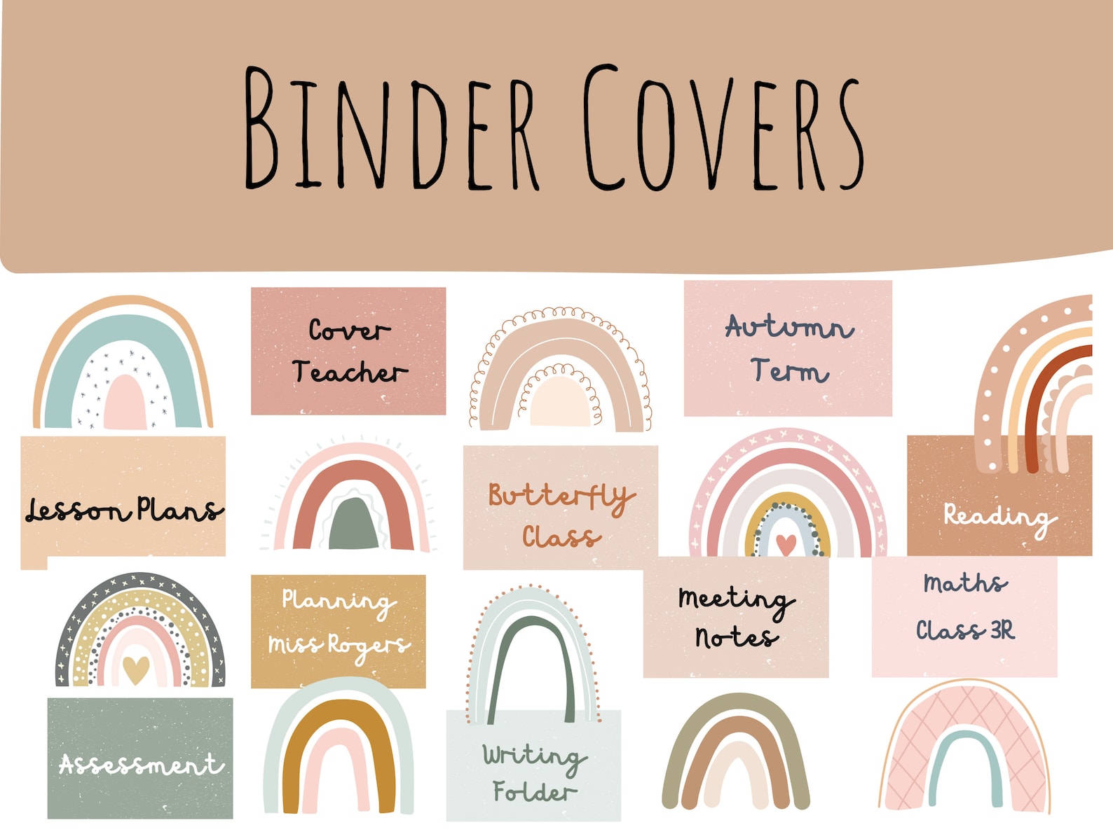 Binder Covers *editable* | Classroom Organization | Classroom Decor ...