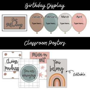Classroom Decor BUNDLE | Boho Classroom Decor | Classroom Display ...