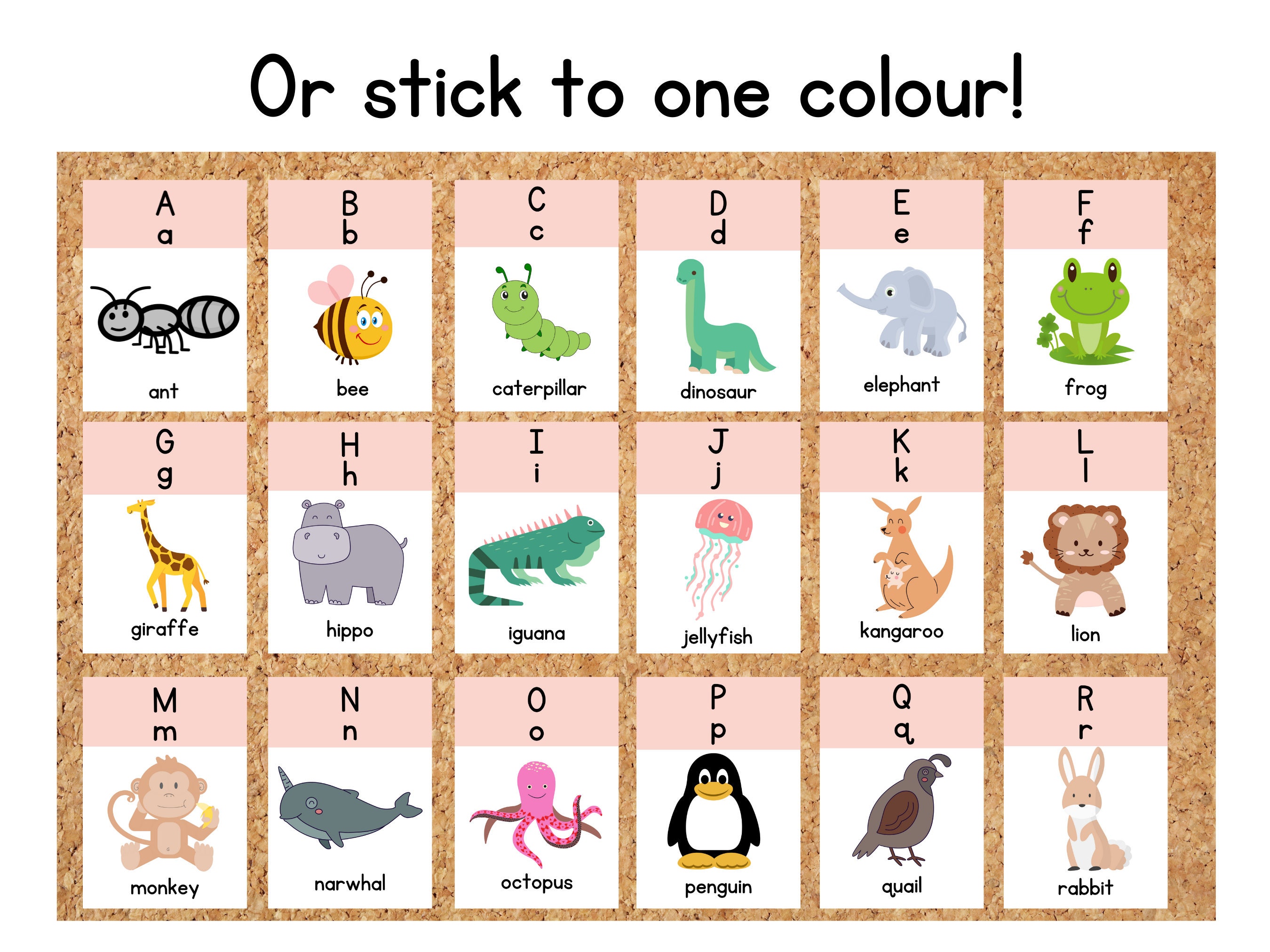 Animal Alphabet Posters | Pastel Classroom Decor | Classroom Display ...