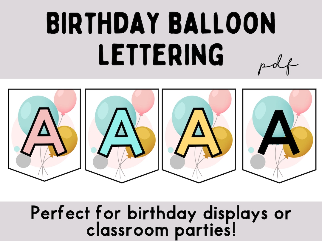 Classroom Birthday Display Lettering Set | Elementary Classroom Decor ...
