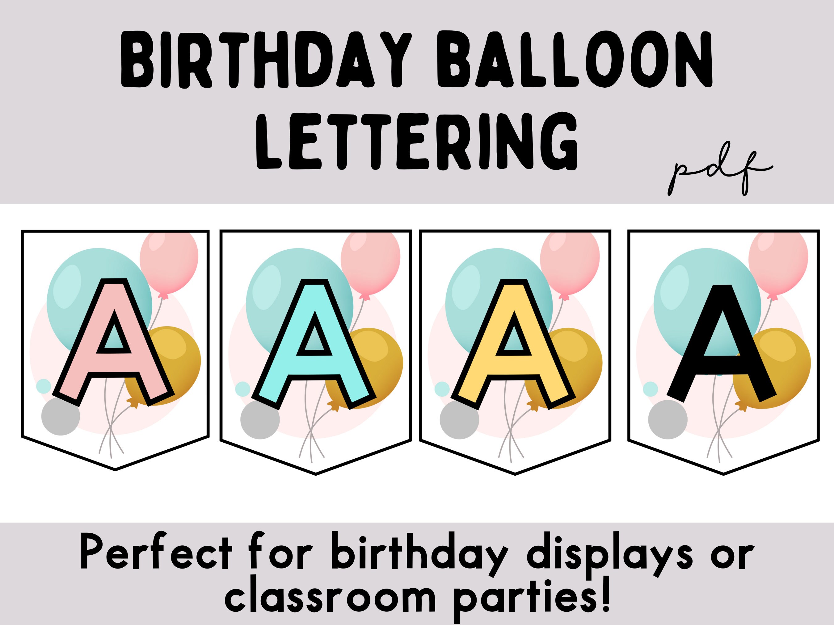 Classroom Birthday Display Lettering Set | Elementary Classroom Decor ...