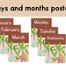 Months of the Year Poster | Days of the Week Poster | Classroom Posters ...