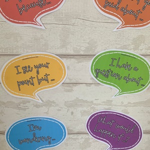 Accountable Talk Sentence Stems EDITABLE | Conversation Starters ...