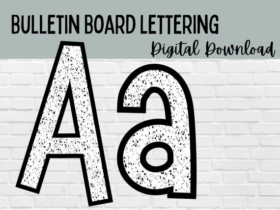 Bulletin Board Boho Classroom Decor Lettering Set - Etsy