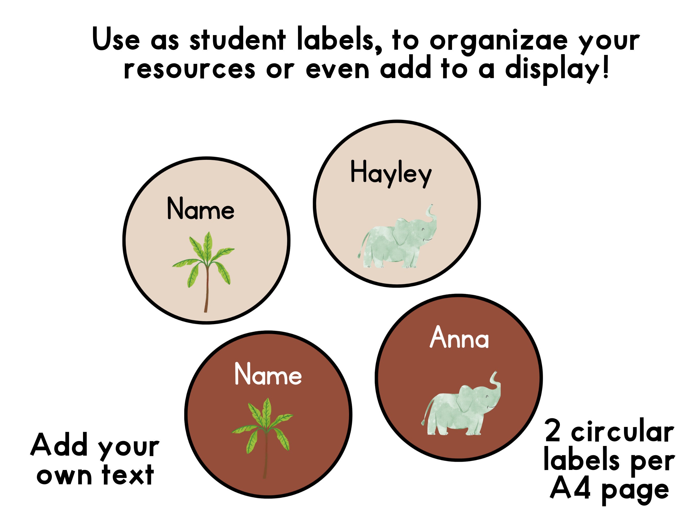 Classroom Labels EDITABLE | Student Labels | Tray Labels | Classroom ...