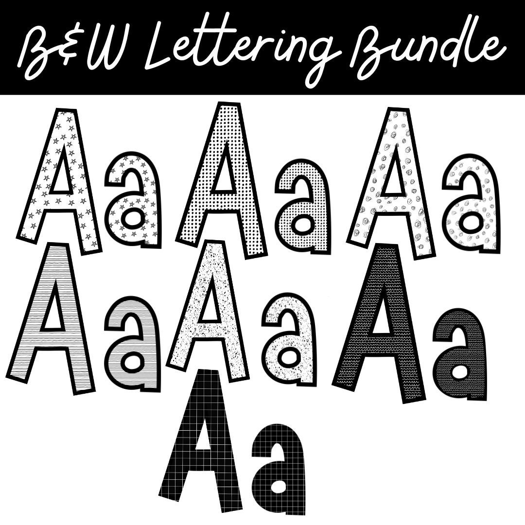 Bulletin Board Lettering BUNDLE | Classroom Display | Boho Classroom ...