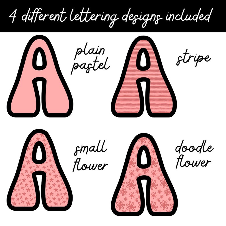 Classroom Lettering Bulletin Board Lettering Set - Etsy