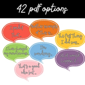 Accountable Talk Sentence Stems EDITABLE | Conversation Starters ...