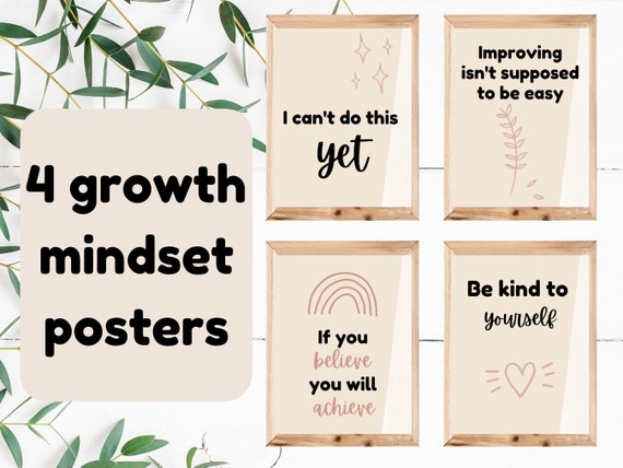 Growth Mindset Posters | Etsy
