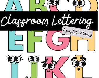 Bulletin Board Letters | Nature Classroom Decor | Classroom Display ...
