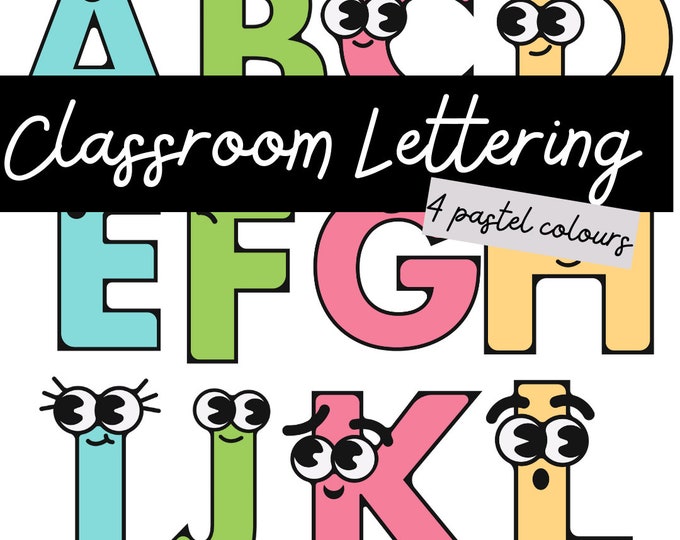 Bulletin Board Lettering | Classroom Decor - California Dreamer - Etsy ...