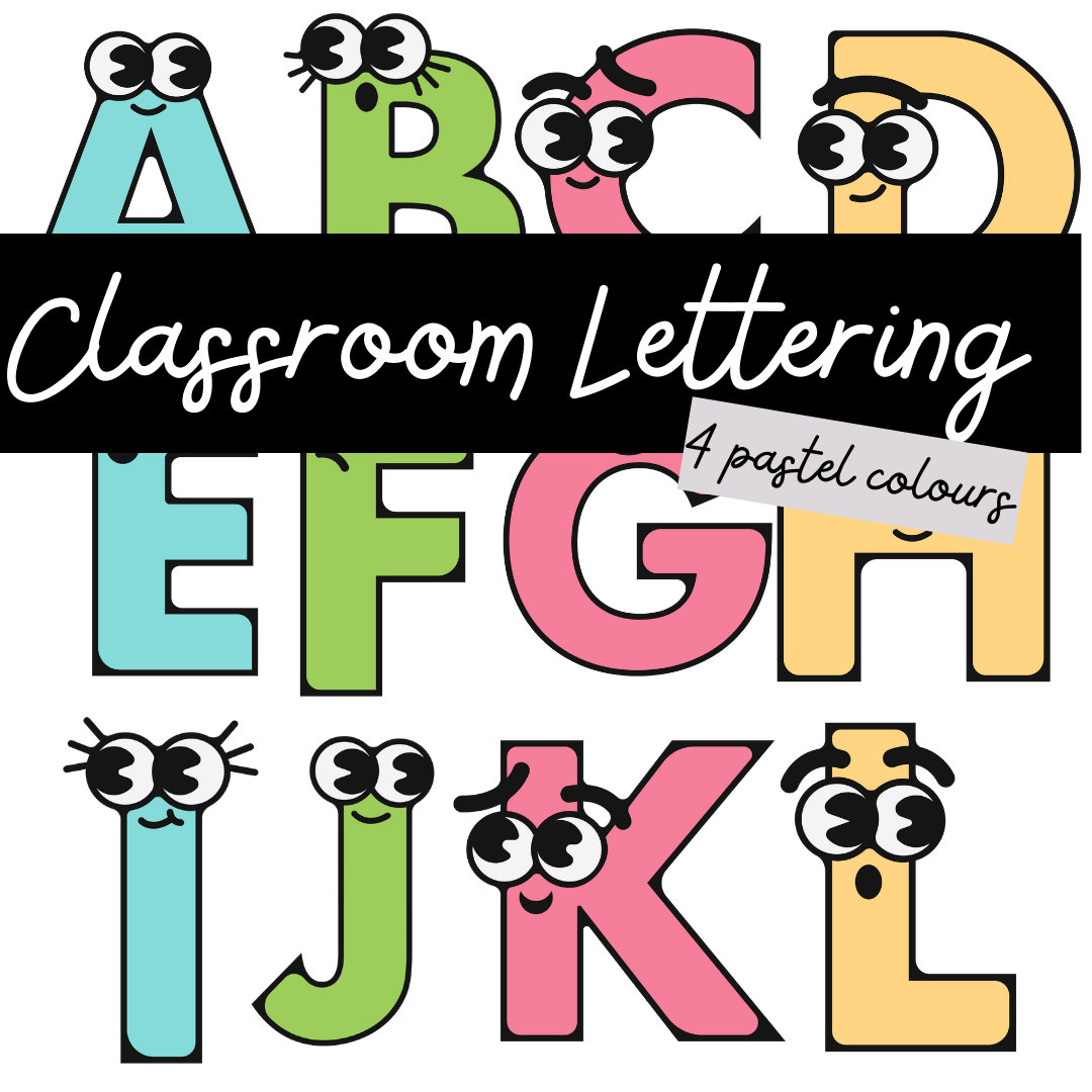 Bulletin Board Letters Classroom Decor Classroom Display Lettering Pack ...