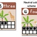 Cute Watercolour Jungle Animal Number Poster | Classroom Poster ...