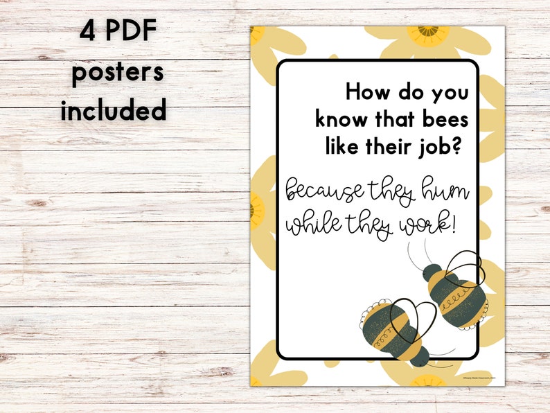 Bee Classroom Posters Spring Classroom Decor March - Etsy