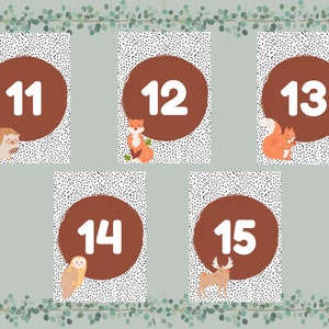 WOODLAND NUMBERS 1-20 | Nature and Woodland Themed Classroom Number ...