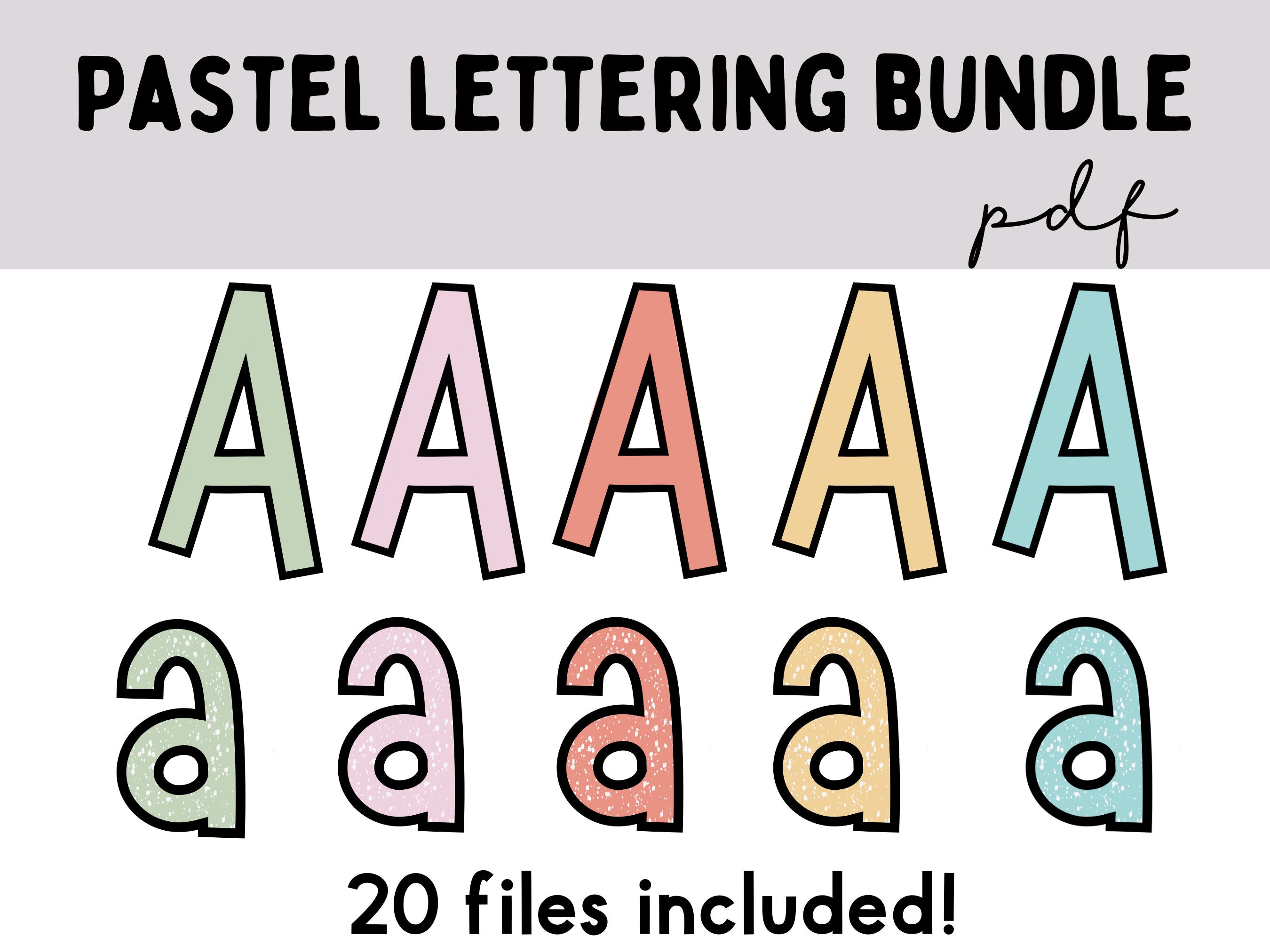 Bulletin Board Lettering Set Pastel Colour Elementary - Etsy