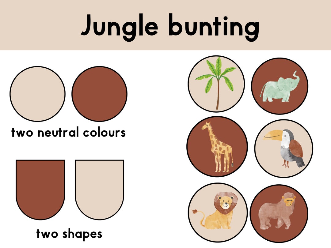 Jungle Theme Classroom Bunting | Classroom Decor | Animal Classroom ...