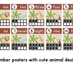 Maths Poster Bundle | Neutral Classroom Decor | Animal Classroom ...