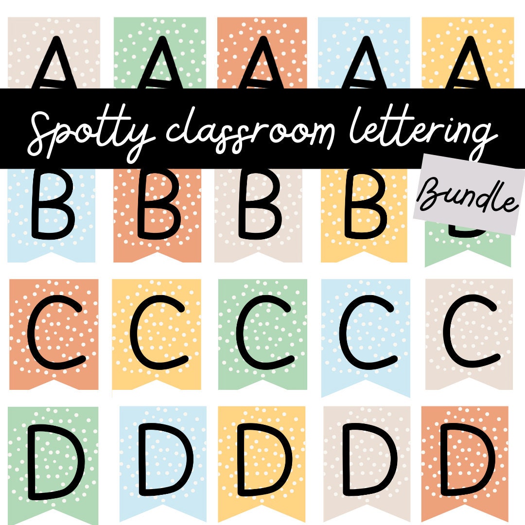 Bulletin Board Lettering Set *BUNDLE* | Classroom Lettering | Classroom ...