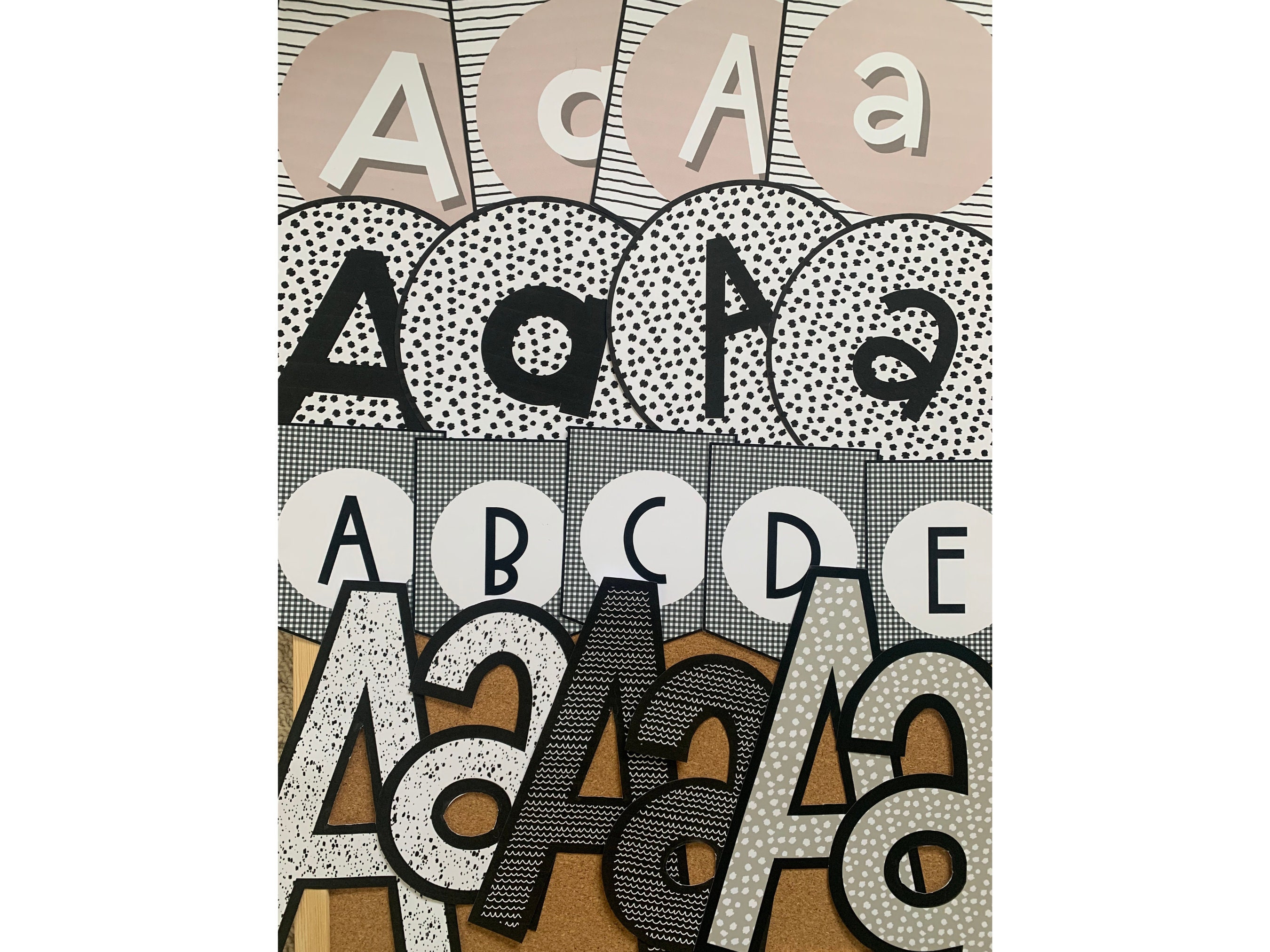 Bulletin Board Lettering Set | Lettering Bundle | Boho Lettering | Boho ...