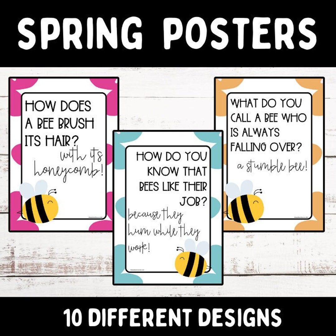 Bee Classroom Posters | Spring Classroom Decor | March Bulletin Board ...