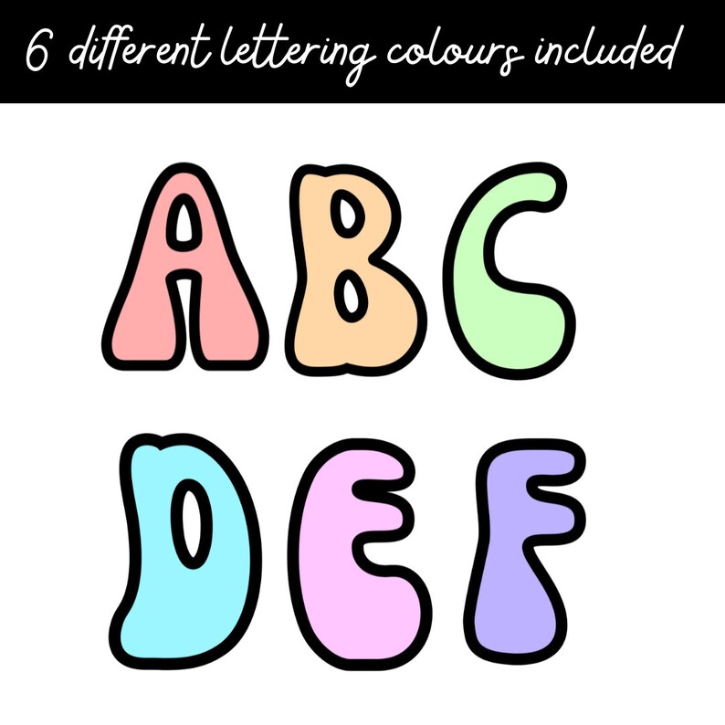 Classroom Lettering Bulletin Board Lettering Set - Etsy