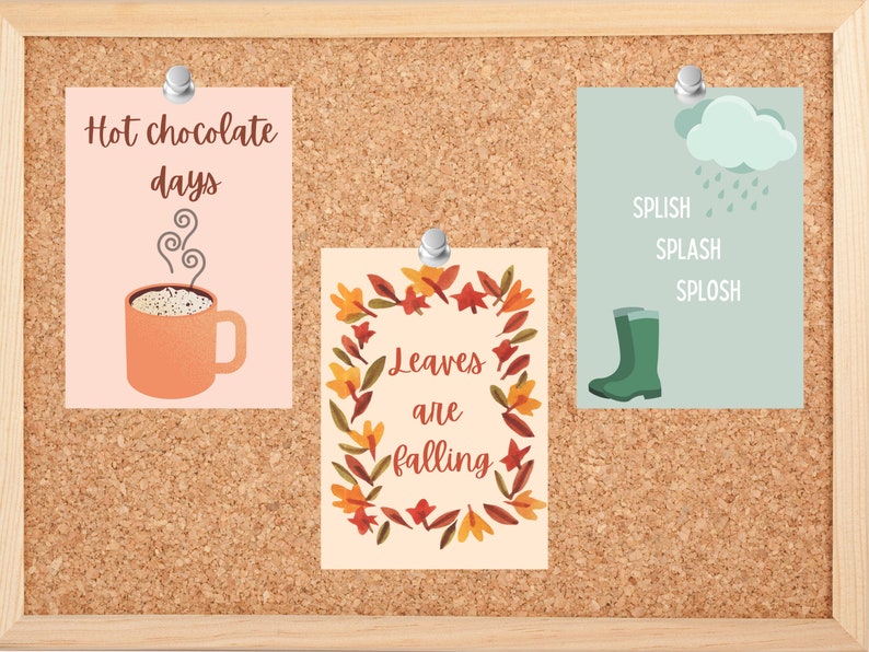 Fall Classroom Decor Posters Autumn Classroom Halloween - Etsy
