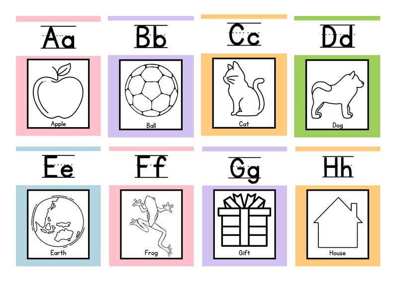 Colourful Alphabet Posters EDITABLE | Classroom Posters | Classroom ...