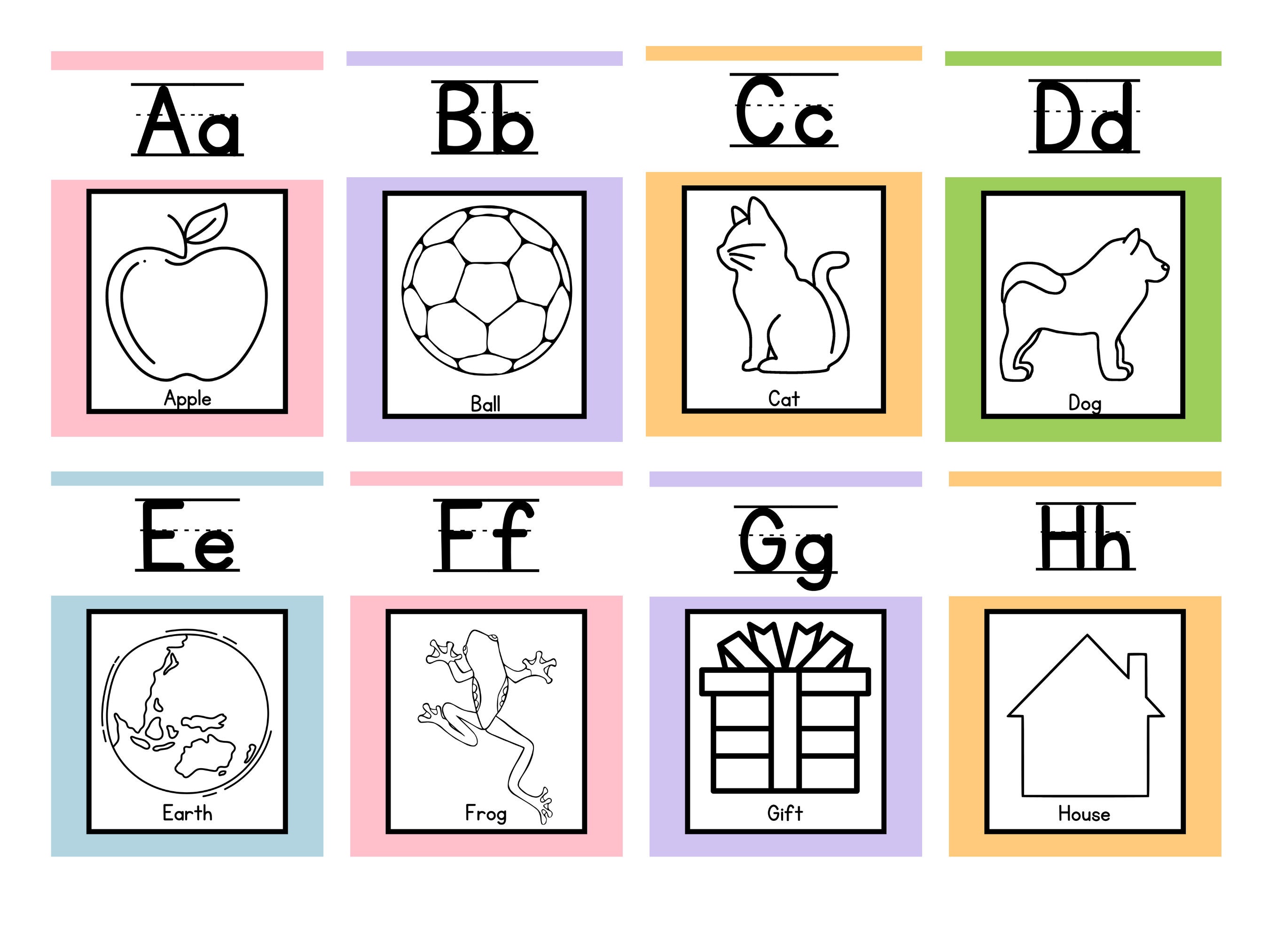 Colourful Alphabet Posters EDITABLE | Classroom Posters | Classroom ...