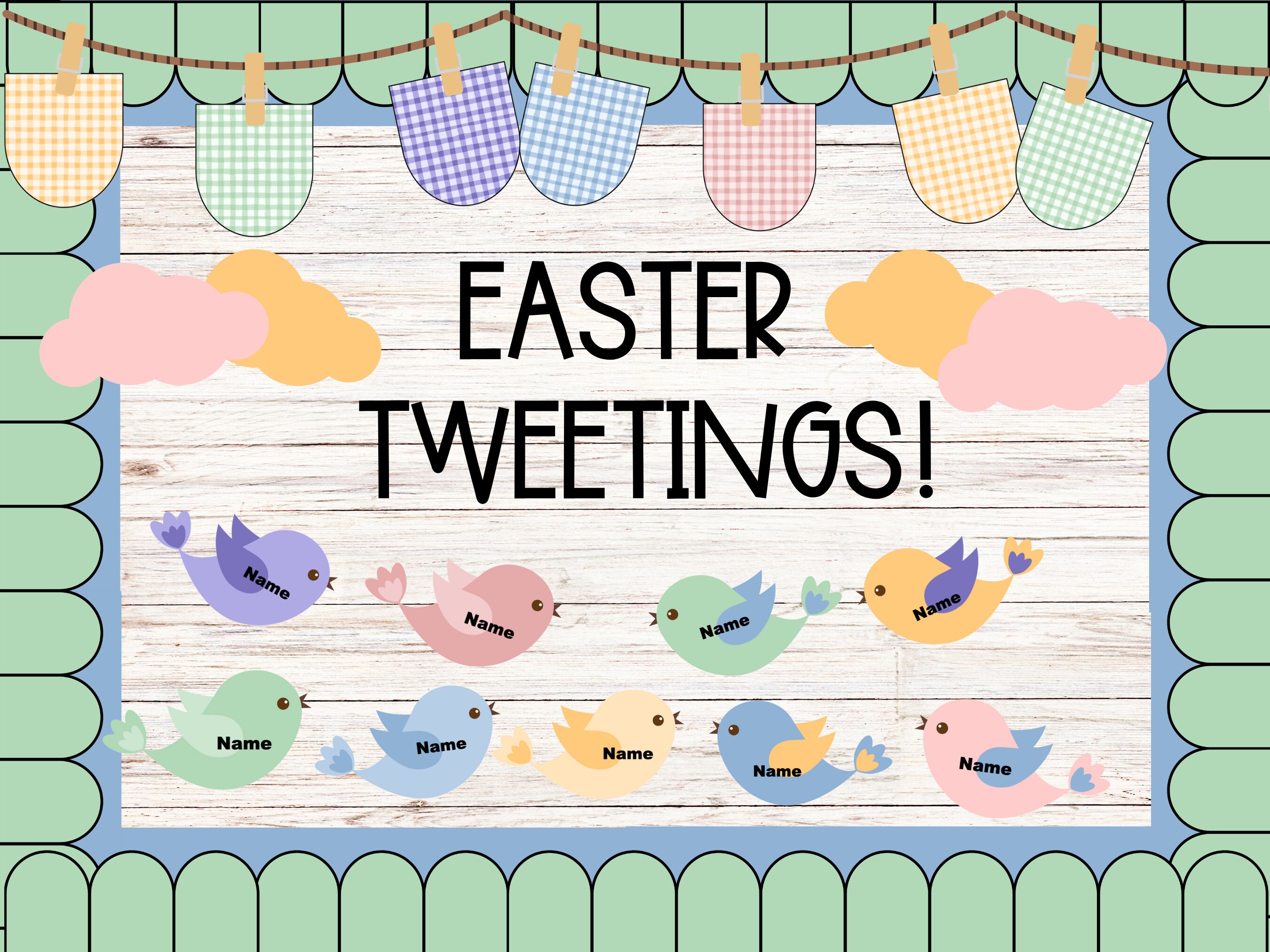 Spring Bulletin Board Kit EDITABLE | Classroom Door Decor | Elementary ...