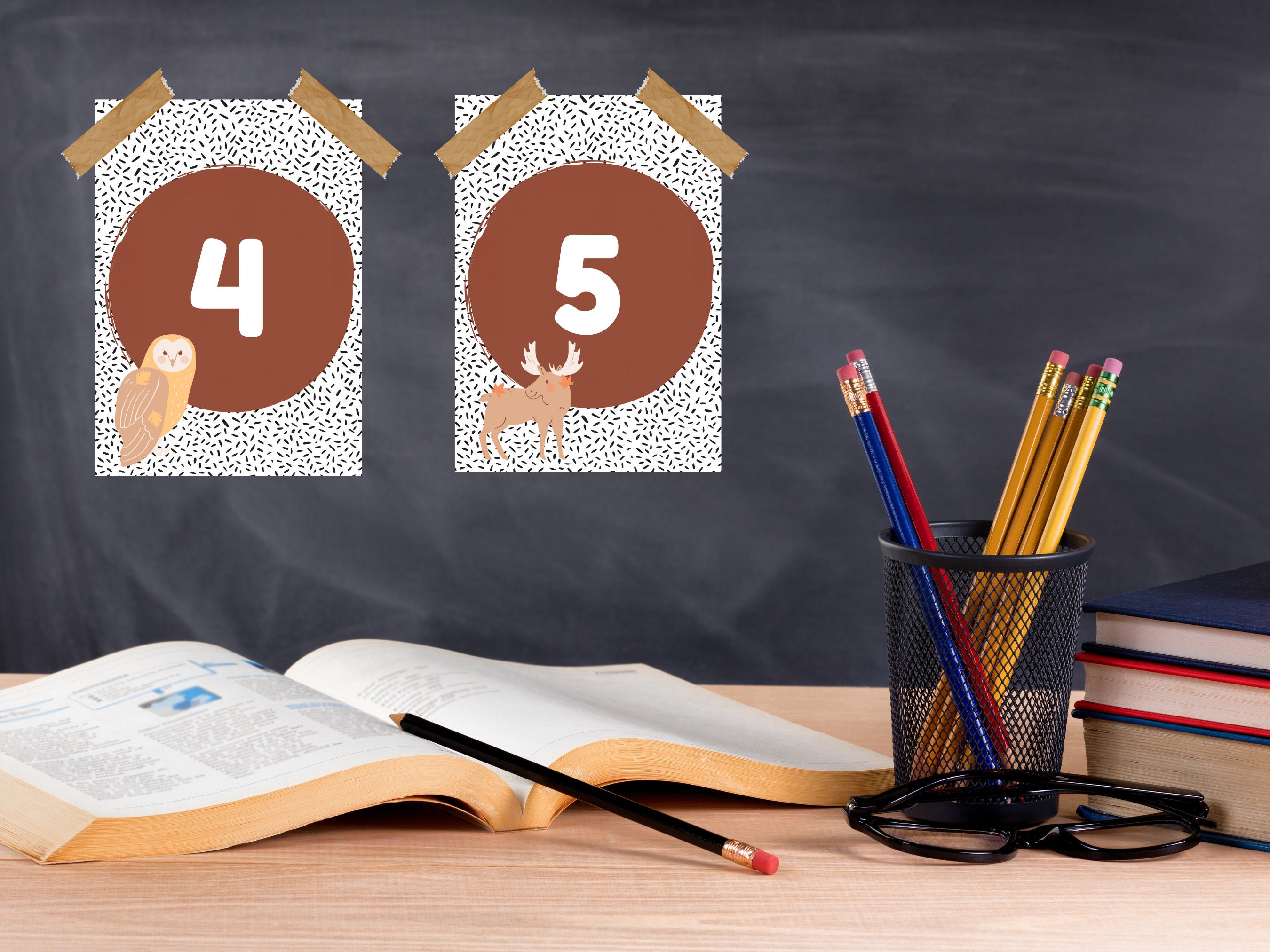 WOODLAND NUMBERS 1-20 | Nature and Woodland Themed Classroom Number ...