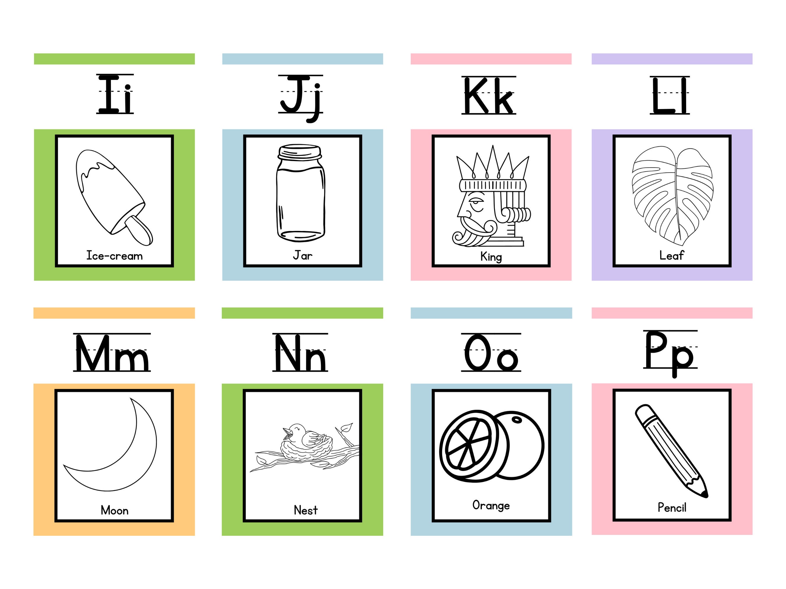 Colourful Alphabet Posters EDITABLE | Classroom Posters | Classroom ...