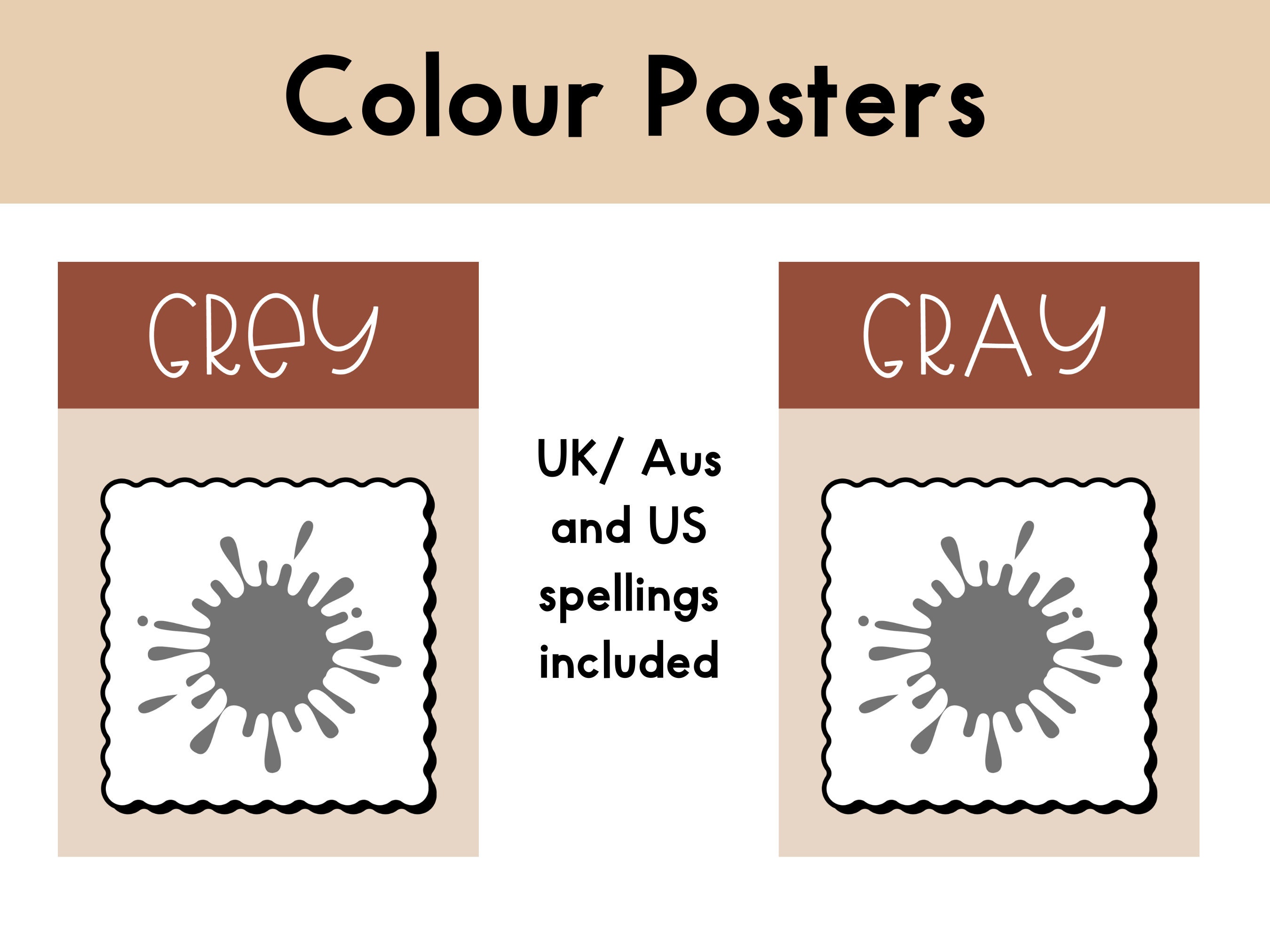 Classroom Colour Posters | Color Posters | Neutral Classroom ...