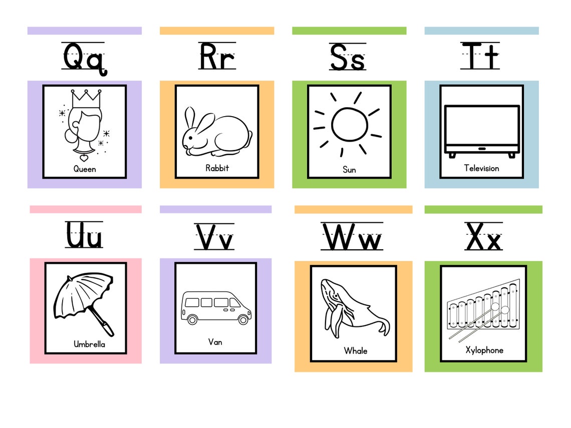 Colourful Alphabet Posters EDITABLE Classroom Posters Classroom Display ...