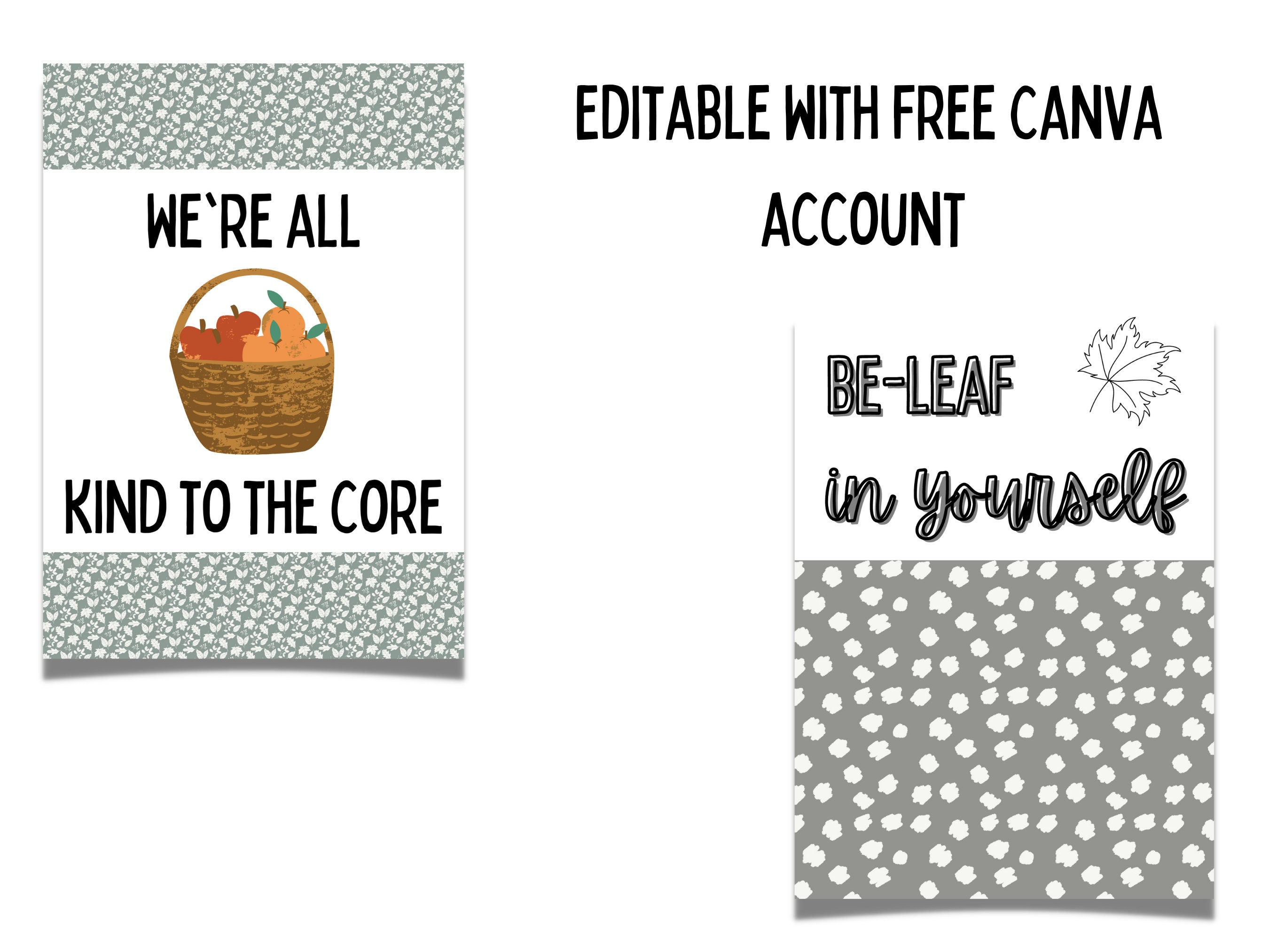 Fall Classroom Decor Posters Autumn Classroom Halloween - Etsy