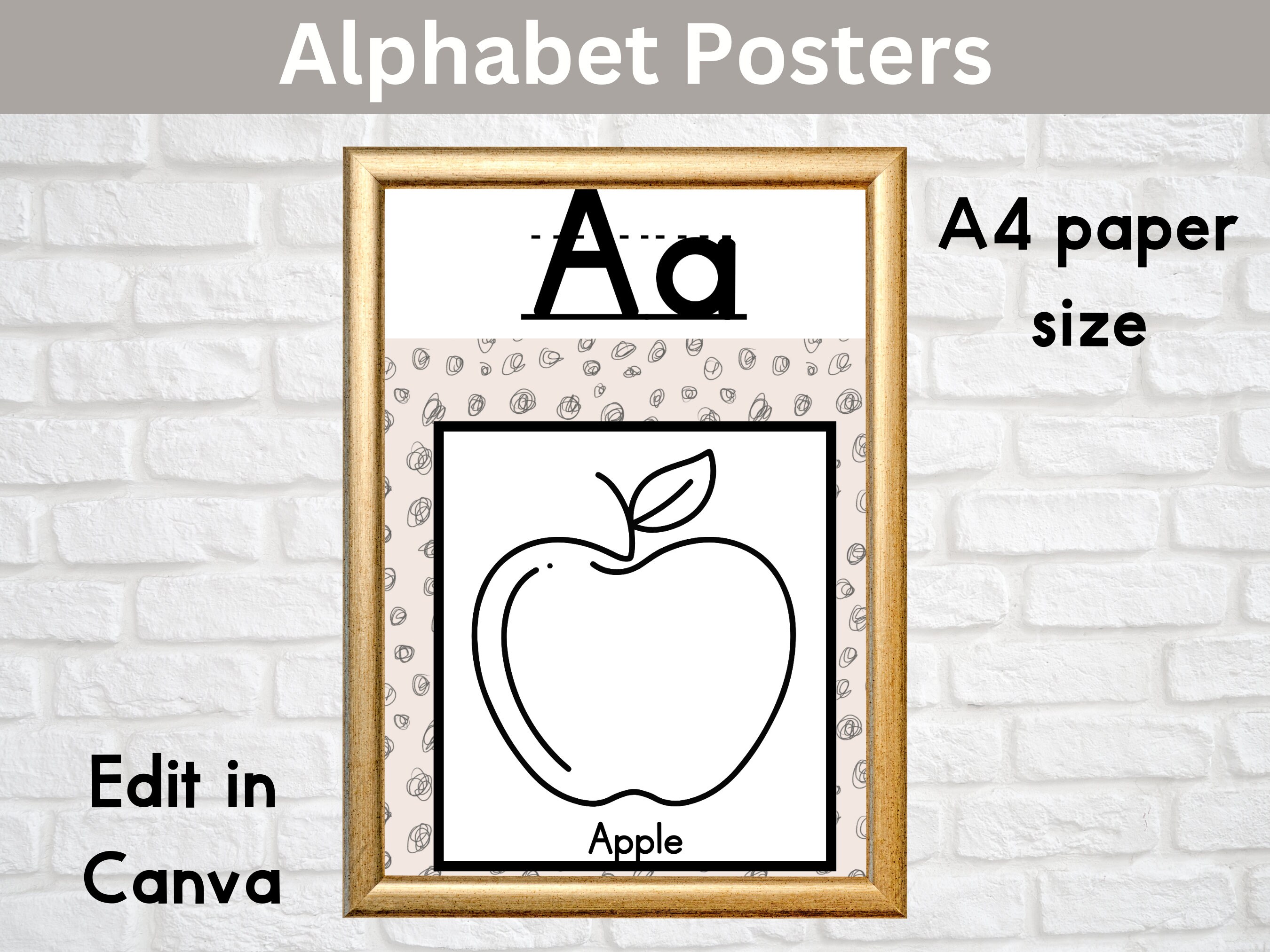 Editable Classroom Alphabet Posters Classroom Display Classroom ...