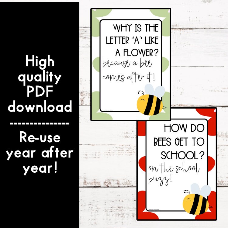 Bee Classroom Posters Spring Classroom Decor March Bulletin Board April ...