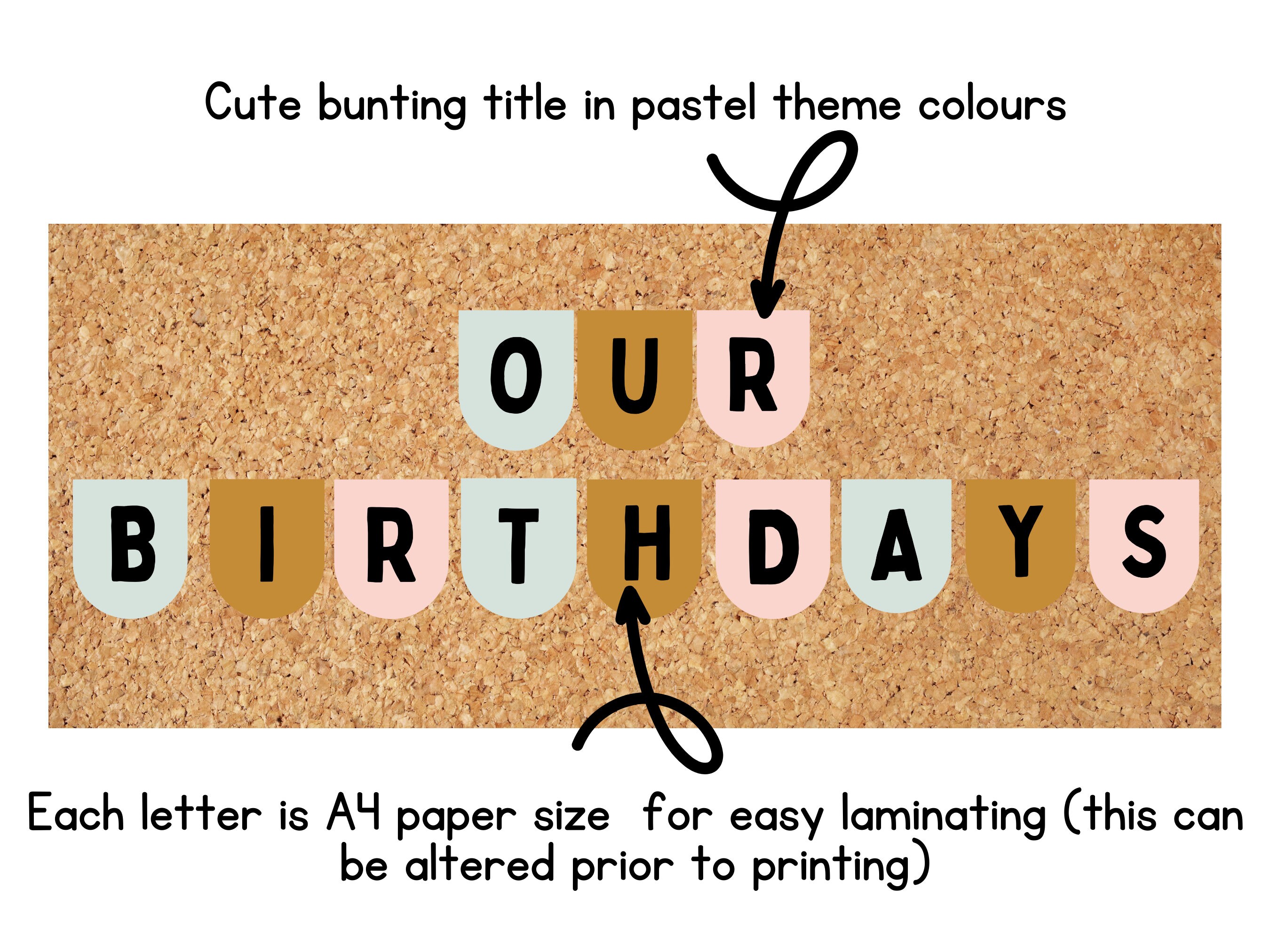 Classroom Birthday Display | Classroom Decor | Boho Classroom | Rainbow ...