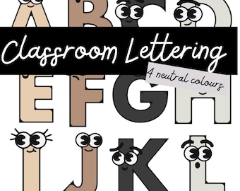 Bulletin Board Letters | Nature Classroom Decor | Classroom Display ...